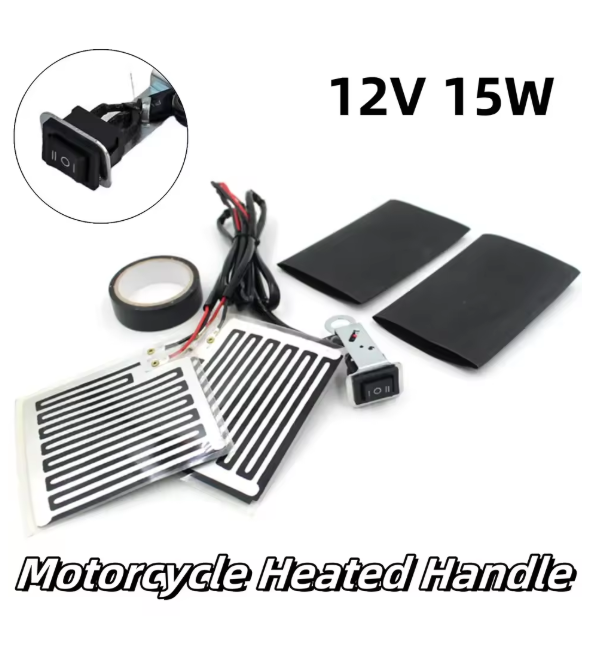 Motorcycle Heated Handle With Switch Control Universal 12V 15W Motorcy ...