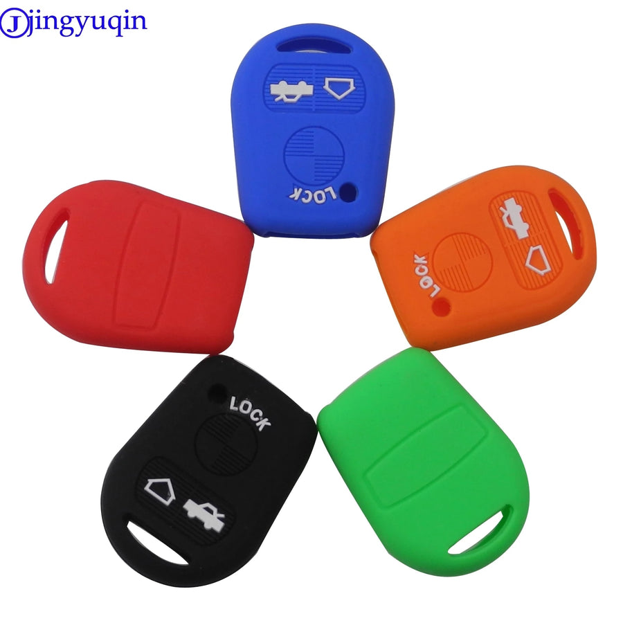 jingyuqin 3 Buttons Silicone Remote Car Key Cover Case Fob For BMW E31 ...